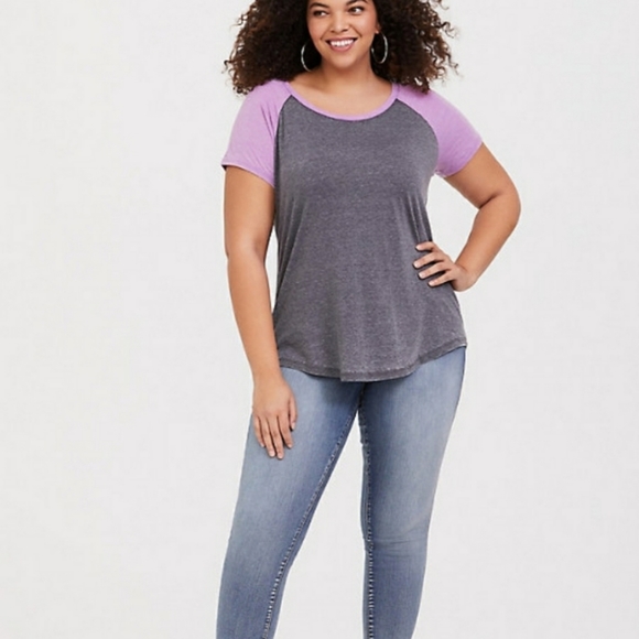 torrid | Tops | Torrid Raglan Tee Shirt | Poshmark